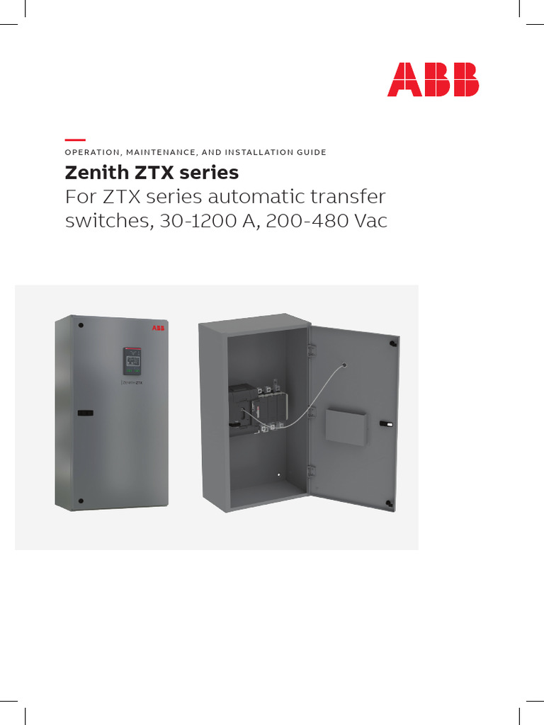 Zenith ZTX ATS Installation & Maintenance Guide | PDF