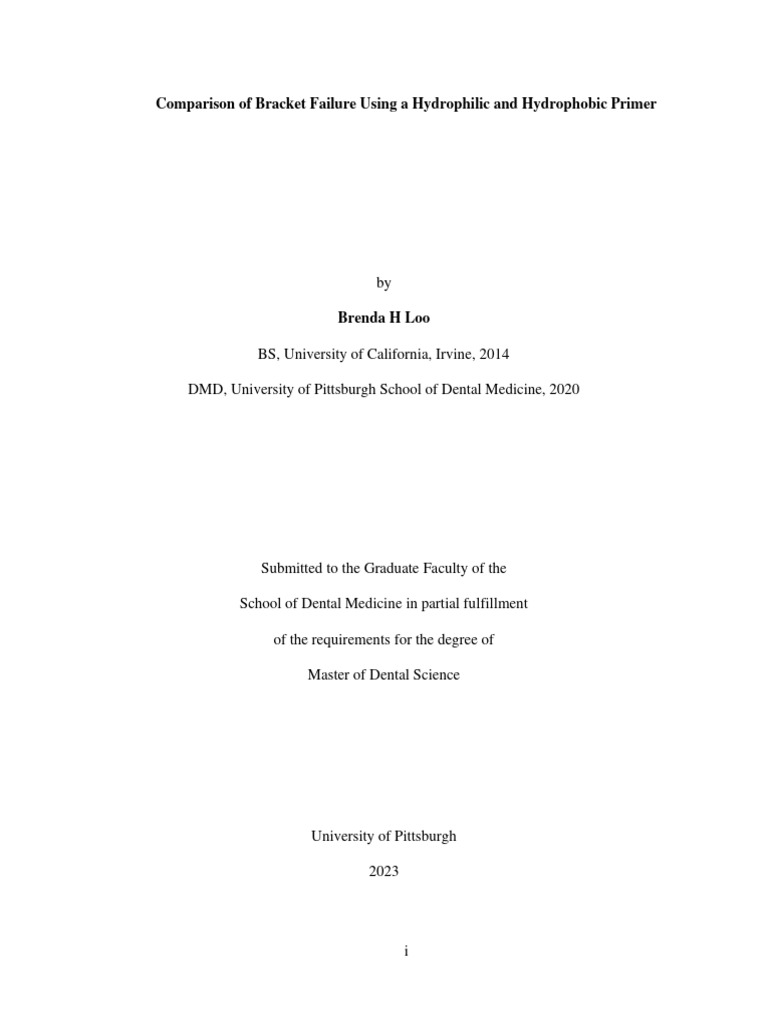 Master Thesis | PDF | Orthodontics | Dental Material