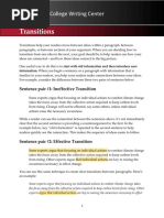 APA Transition Words Quick Guide | PDF | Phrase | Sentence (Linguistics)