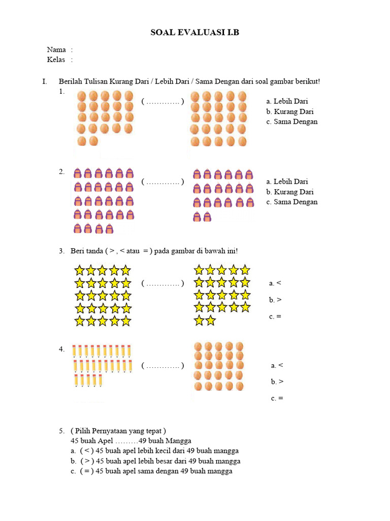 Soal Bergambar | PDF