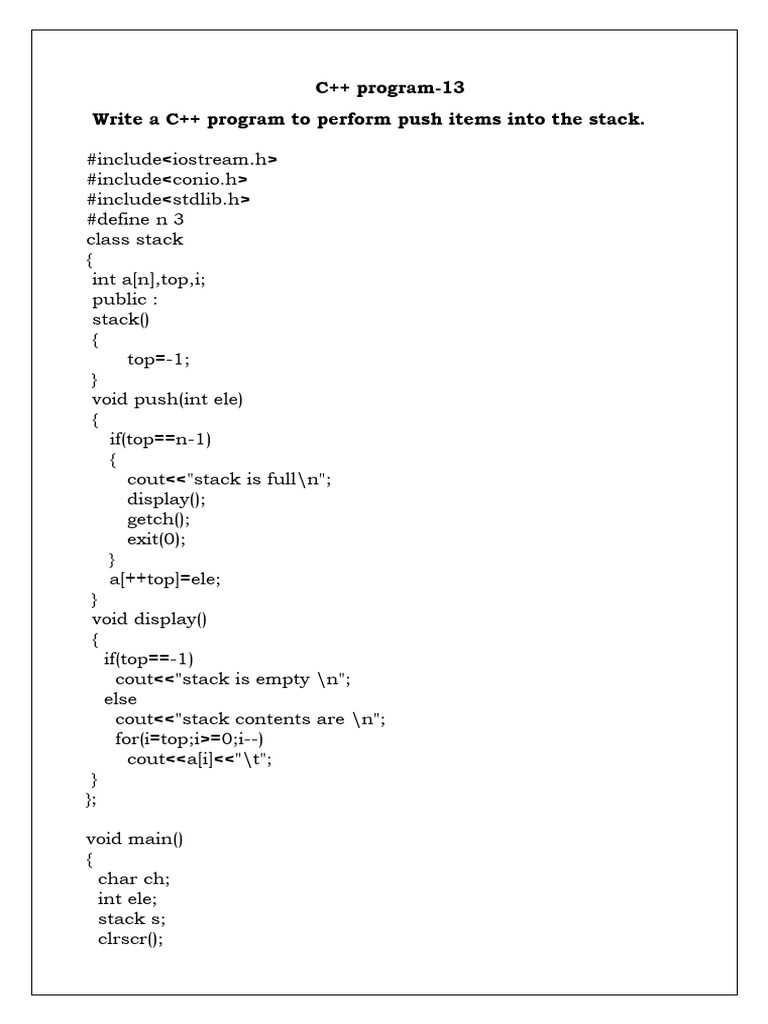 II PUC C++ Progs (13-16) | PDF