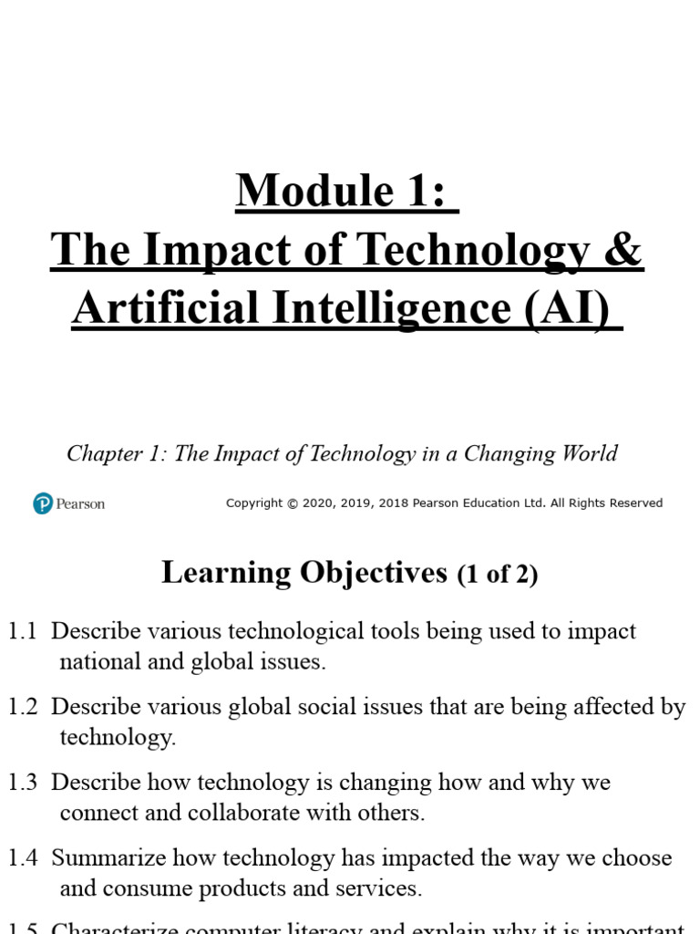 Module 1 It Impact And Ai Pdf Artificial Intelligence