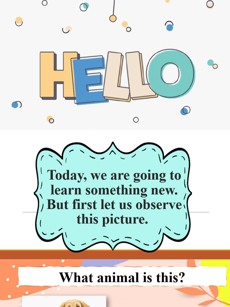 English 3 Lesson 10 - Molly A Healthy Dog - Be Verbs | PDF ...