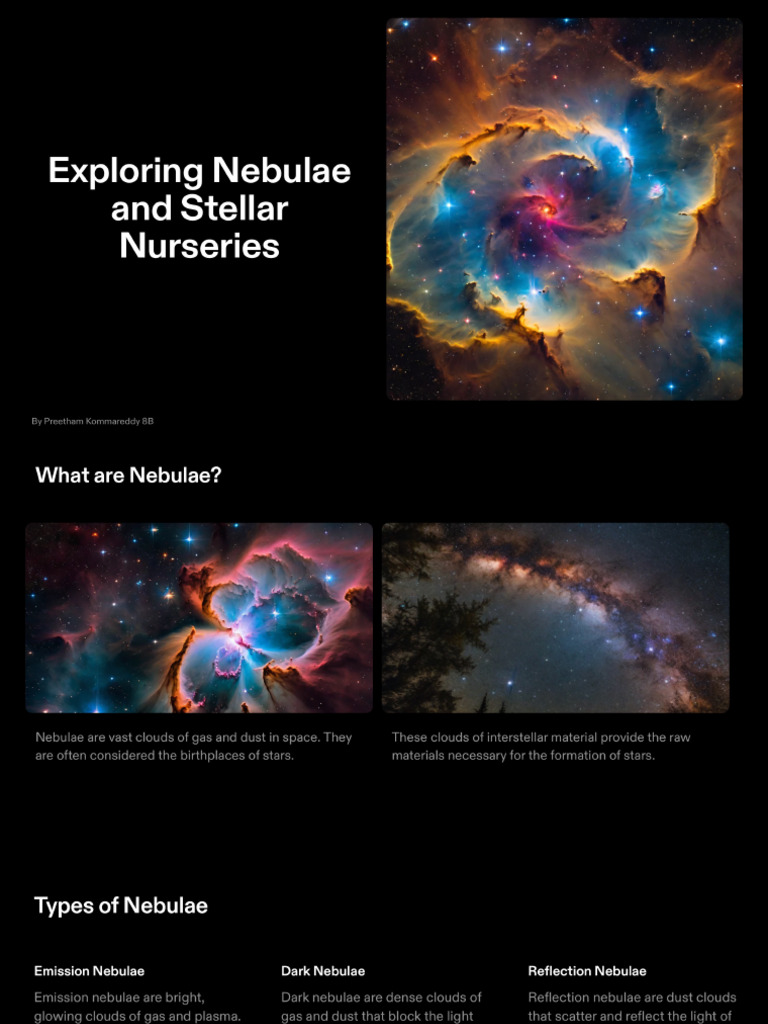 Nebulas And Stellar Nurseries | PDF
