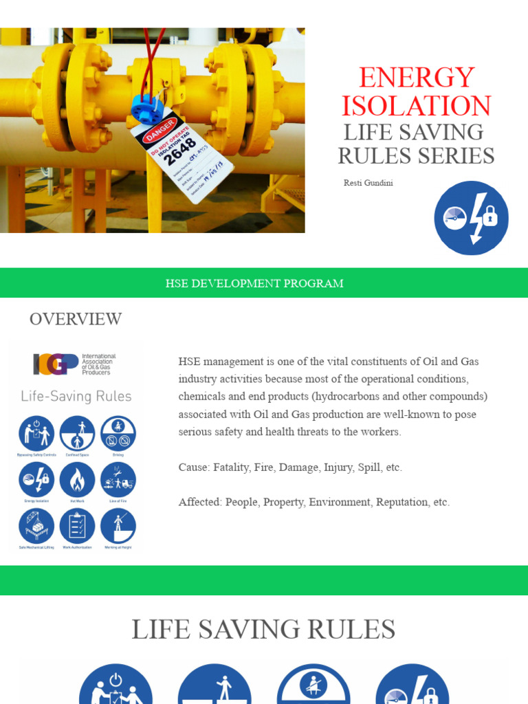 Energy Isolation - LOTO | PDF