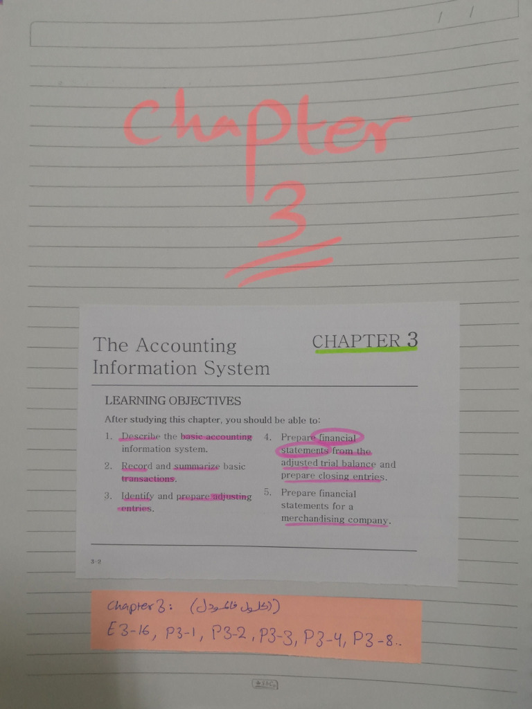 Explanation of Ch3 ACCT3113 | PDF