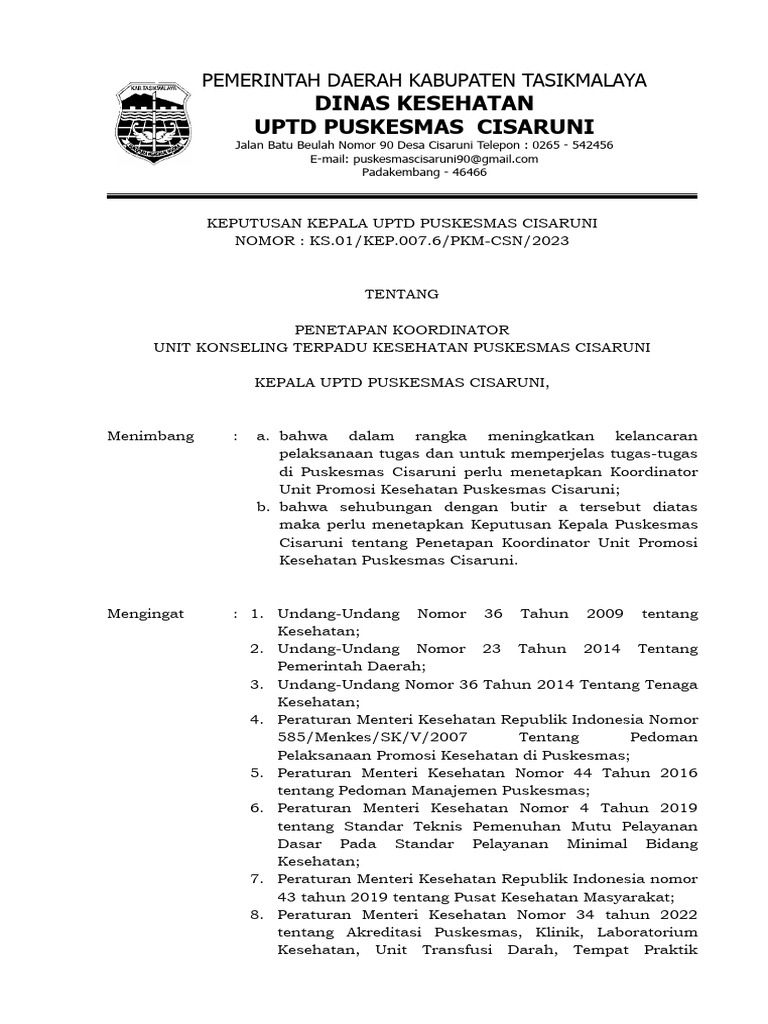 SK Unit Konseling | PDF