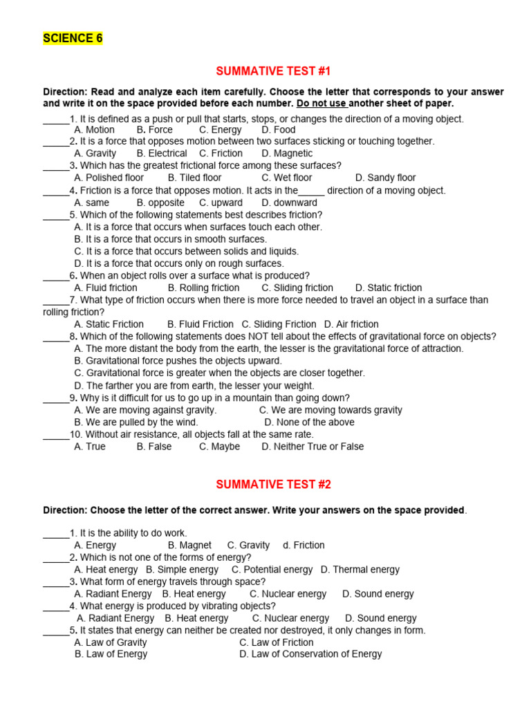 Q3 Summative Test ALL SUBJECTS | PDF