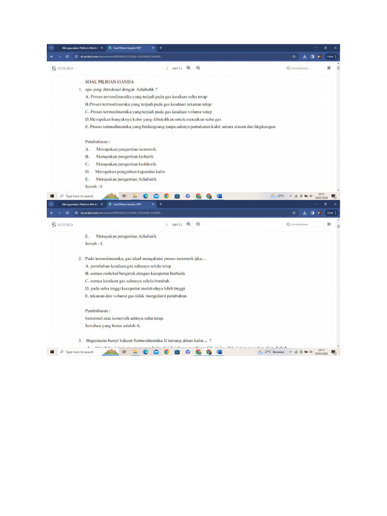 Mifta Soal Berganda Pembahasan | PDF