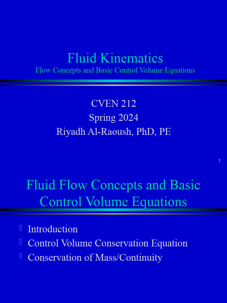 5 - Fluid Kinematics | PDF