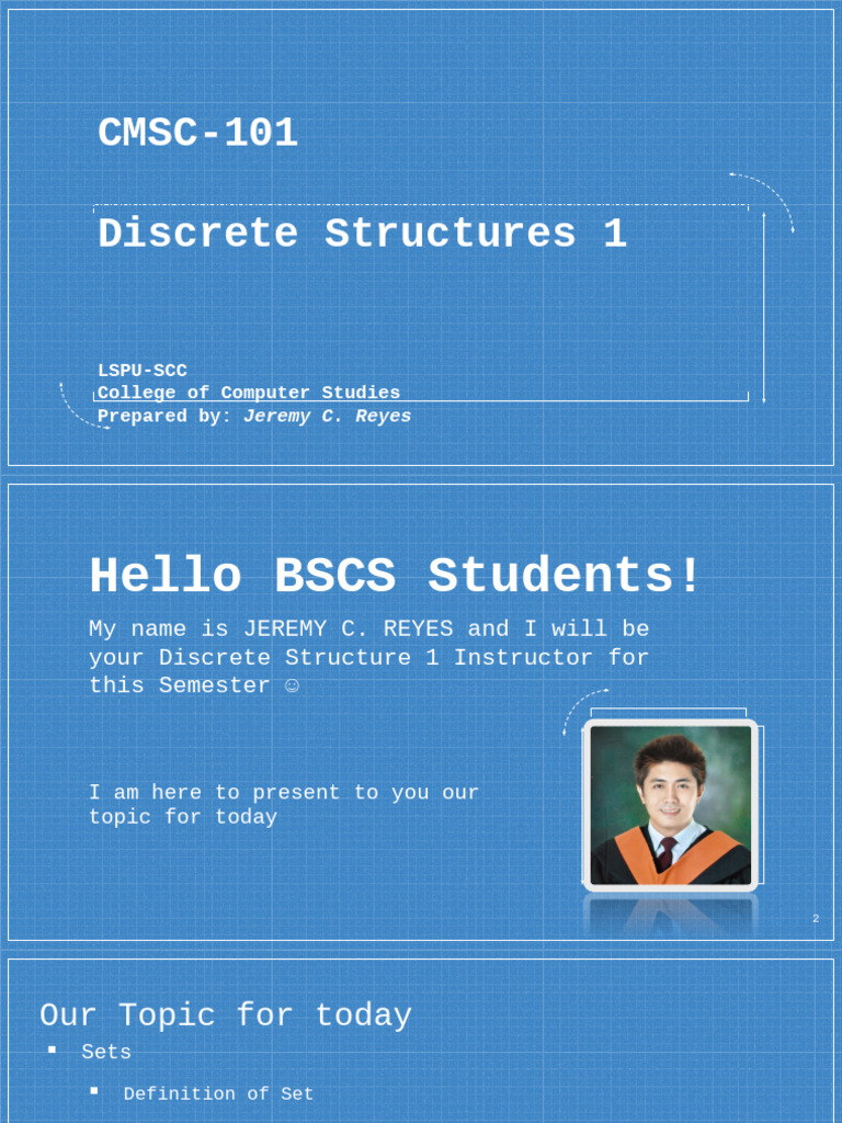 Discrete Structures: Set Theory Basics | PDF | Set (Mathematics ...