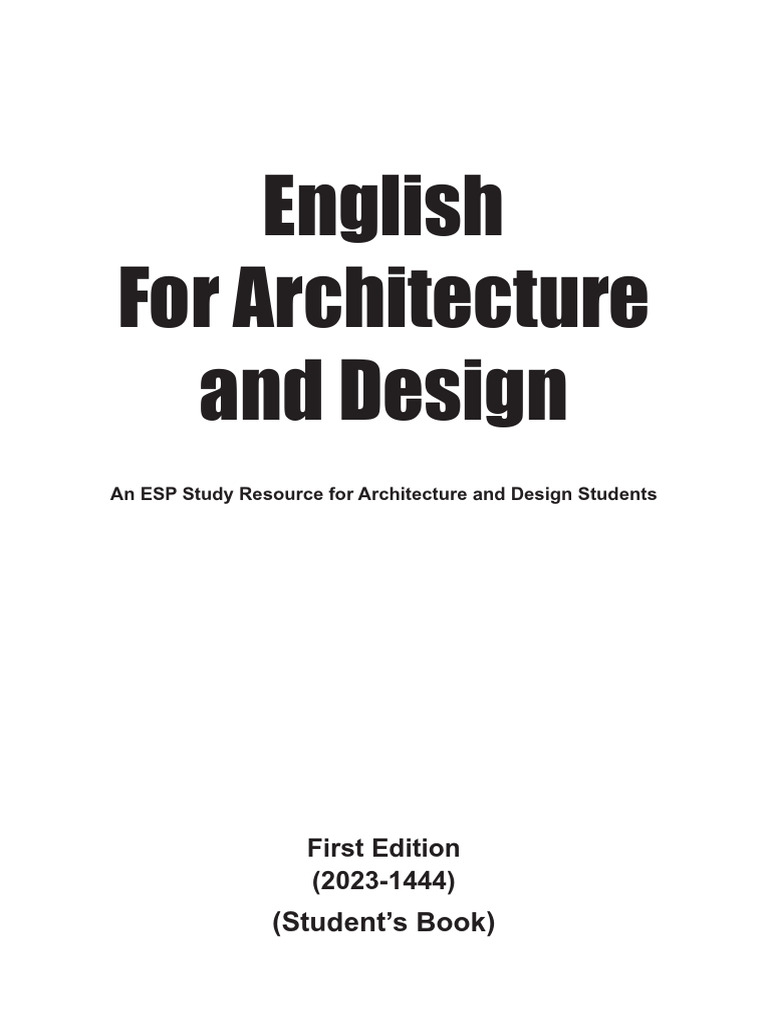 English For Architecture and Design Student's - 240122 - 183702 | PDF ...