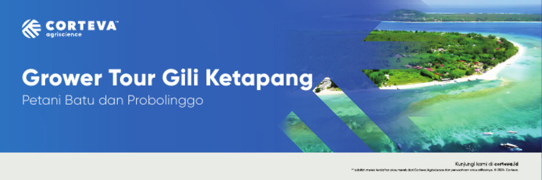 Desain Banner Grower Tour Gili Ketapang 1 (1x3m) - Corteva | PDF