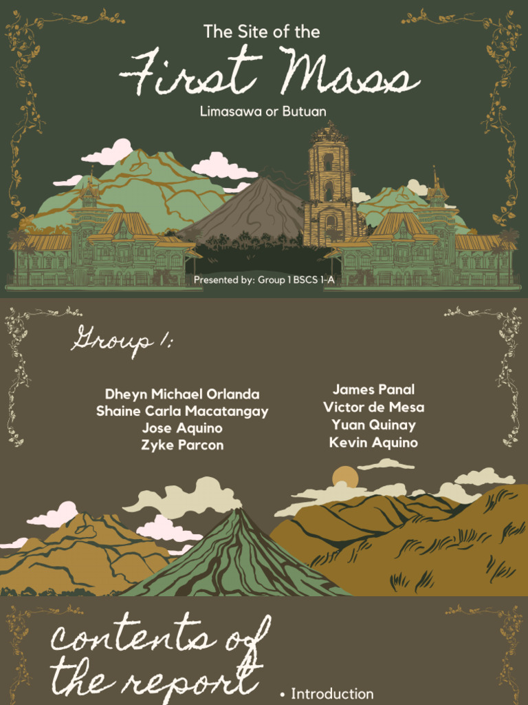 Group 1 - The Site of the First Mass | PDF