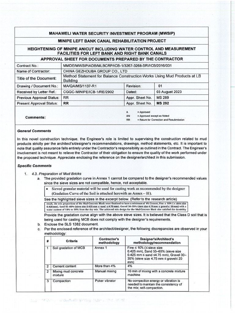 ICB1 MS 292 20230807 MS For Balance Construction Works Using Mud ...