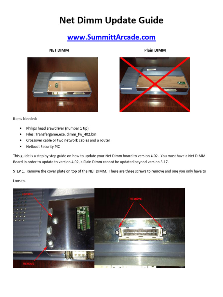 Net Dimm Update Guide | PDF | Internet Protocols | Network Architecture
