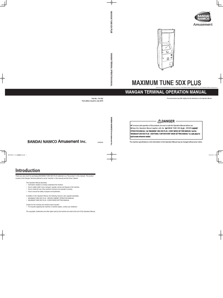 MT 5DX PLUS - Wangan Terminal Operation Manual | PDF