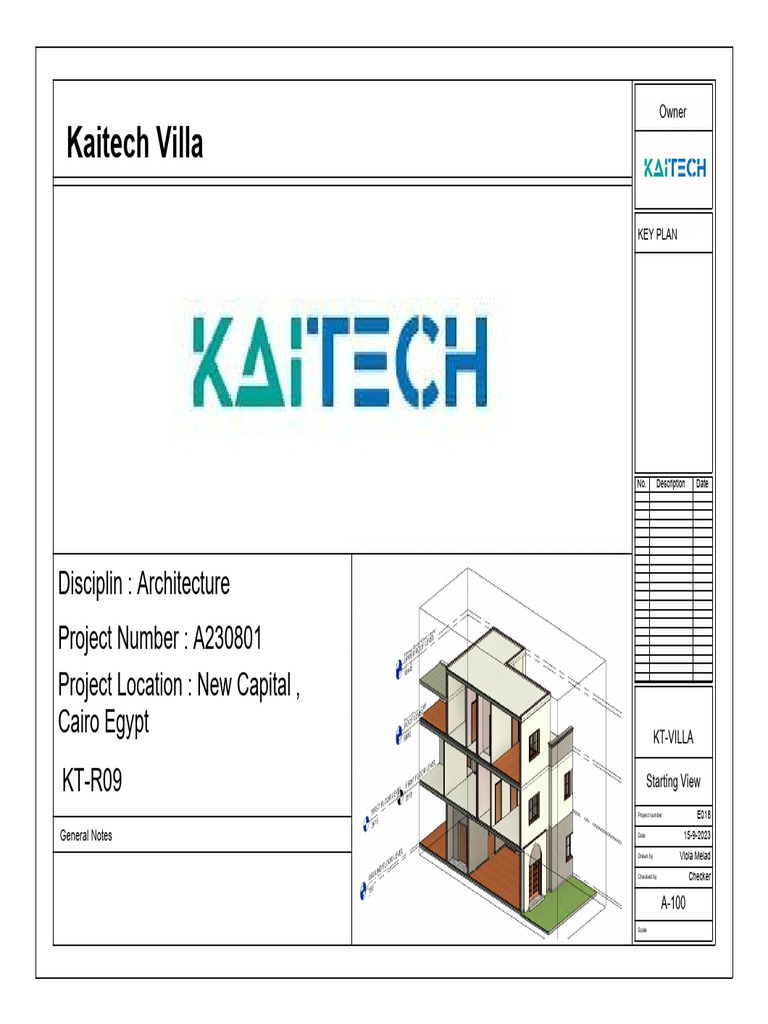 Kaitech Villa: Disciplin: Architecture Project Number: A230801 | PDF