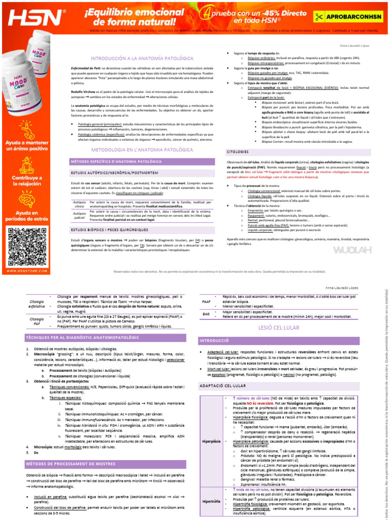 Wuolah Free Resum Anatomia Patologica Falta Algun Tema | PDF