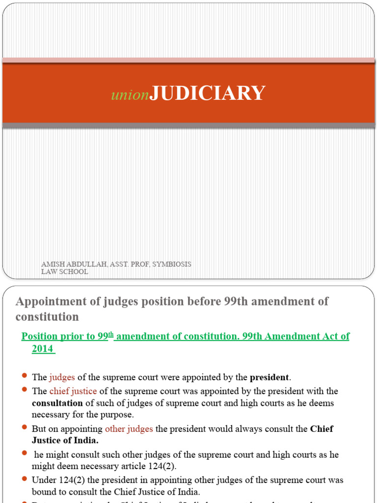 unionJUDICIARY INDIAN LAW | PDF | Contempt Of Court | Political Law