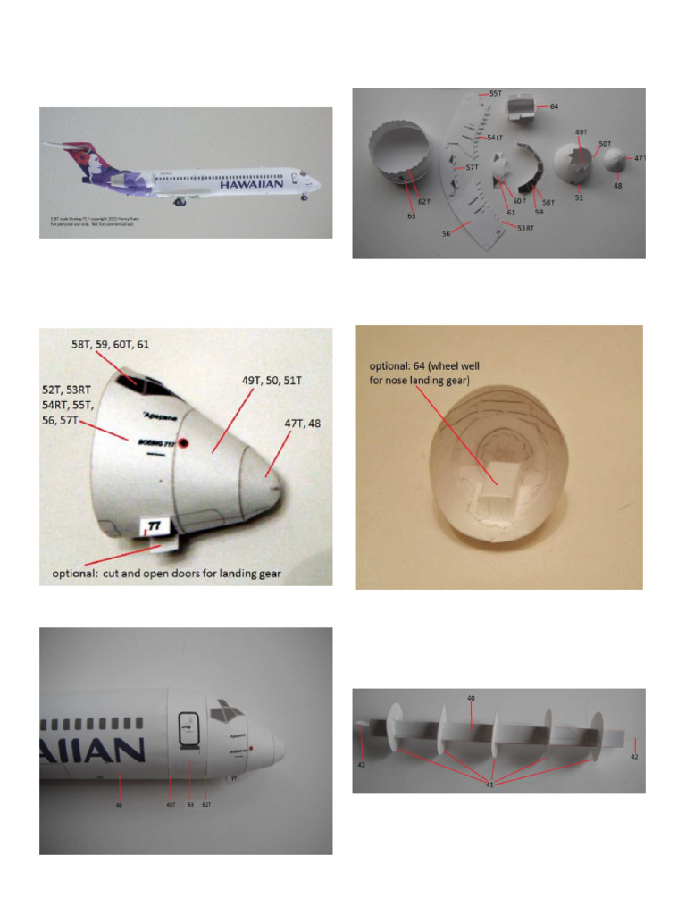 Boeing 717 1-87 scale instructions ver2 | PDF