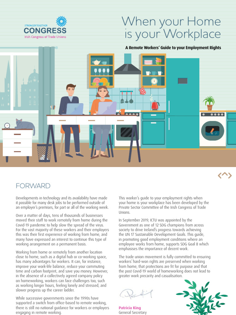 ICTU Working From Home Guide | PDF | Employment | Occupational Stress