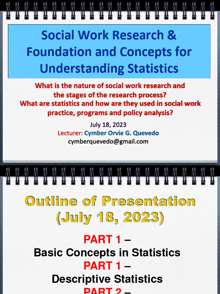 Statistics for Social Work Research | PDF | Statistics | Sampling ...