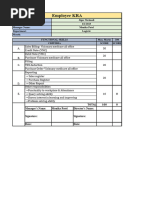 KRA Sheet Simple Format | PDF