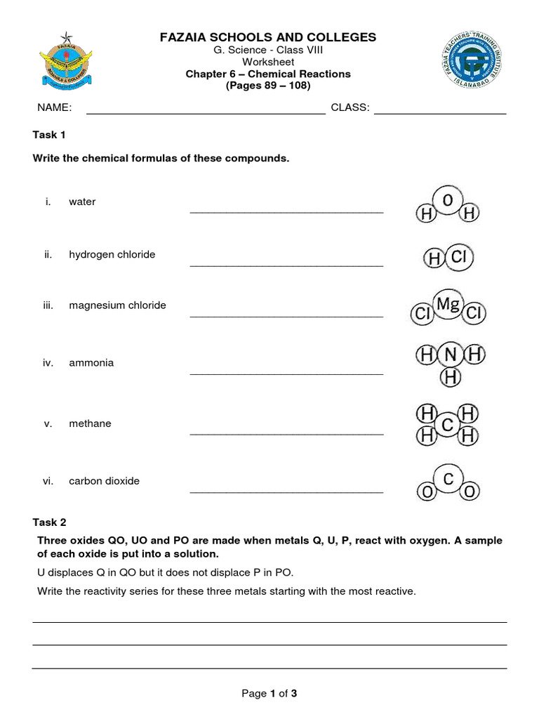Class VIII - Chapter 6 - Worksheet | PDF Class VIII - Chapter 6 - Worksheet | PDF