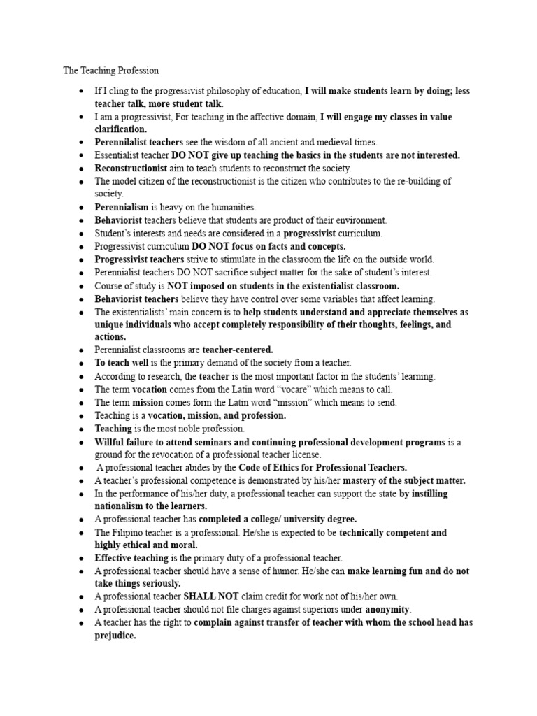 Teaching Profession | PDF