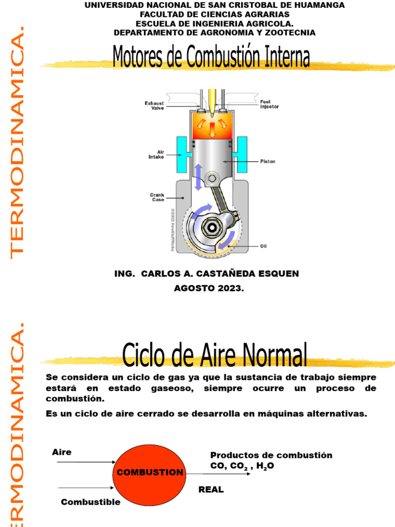 SEMANA N° 10 y 11 Ciclo otto y diesel | PDF | Motor diesel | Motor de combustión interna
