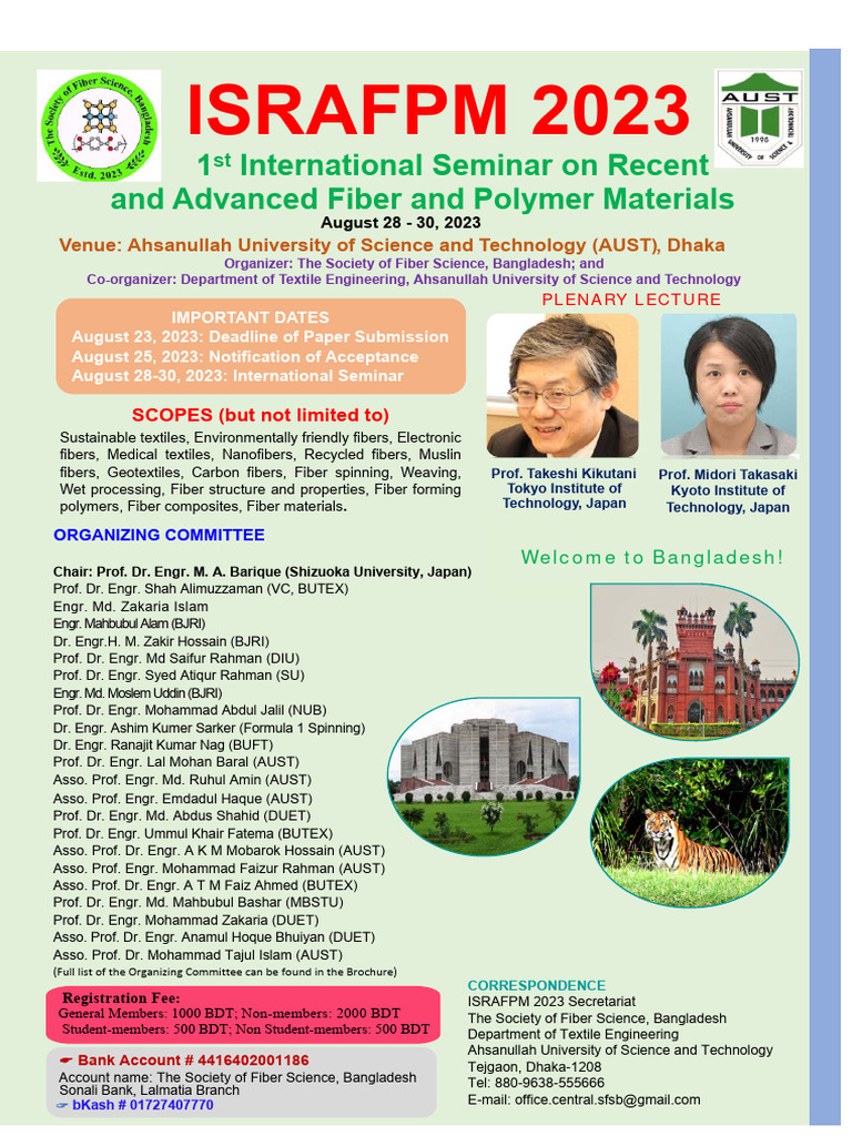 DMTI_Latest_Flyer_with AUST logo_0824 | PDF | Textiles | Materials