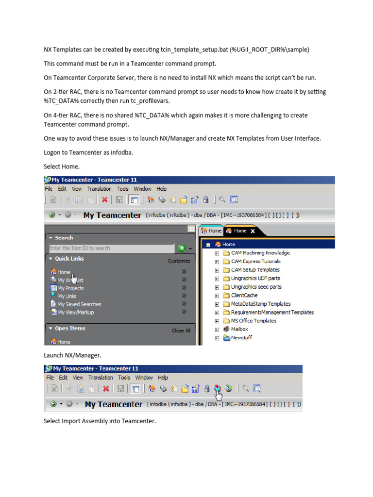 Create NX Templates | PDF Create NX Templates | PDF