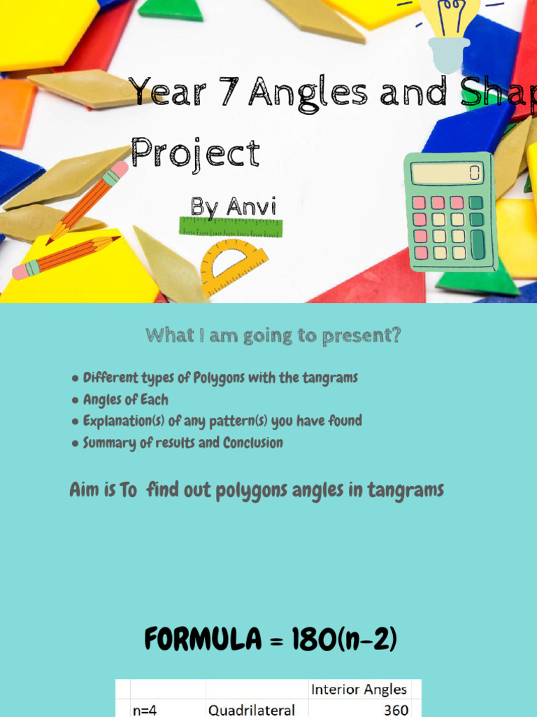 Y7 Angles and Shapes Presentation | PDF