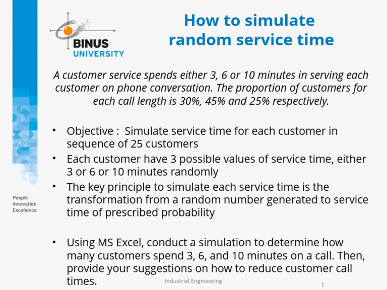 How To Simulate Random Service | PDF How To Simulate Random Service | PDF
