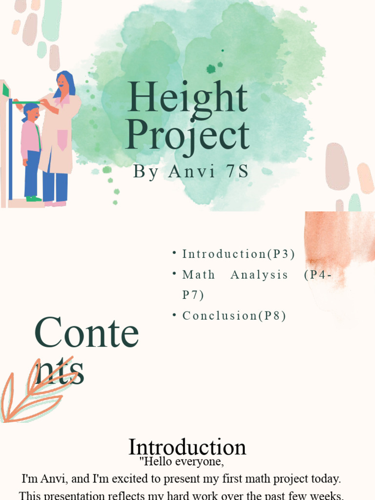 Height Project | PDF | Mean | Mathematical Analysis