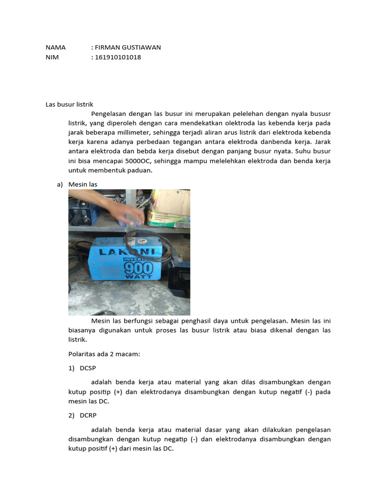 Las Busur Listrik | PDF