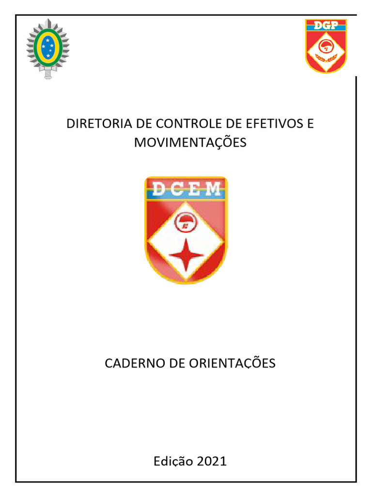 DCEM - Caderno de Orientaes - 2021 | PDF