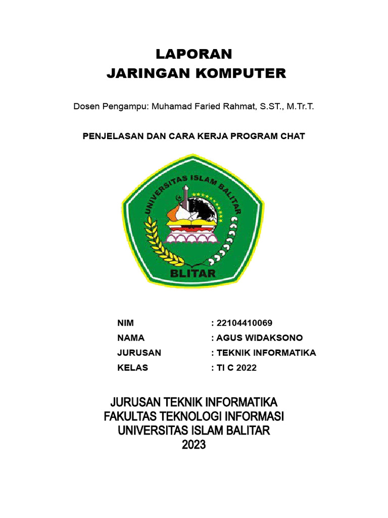 22104410069_AGUS WIDAKSONO_P2K | PDF | Network Socket | Distributed Computing Architecture