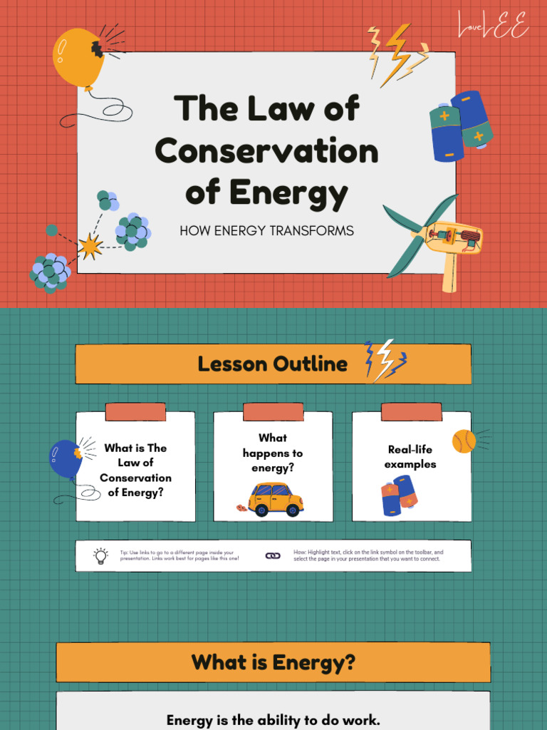 Kinetic Energy and Energy Transfers Science Presentation Blue Bold ...
