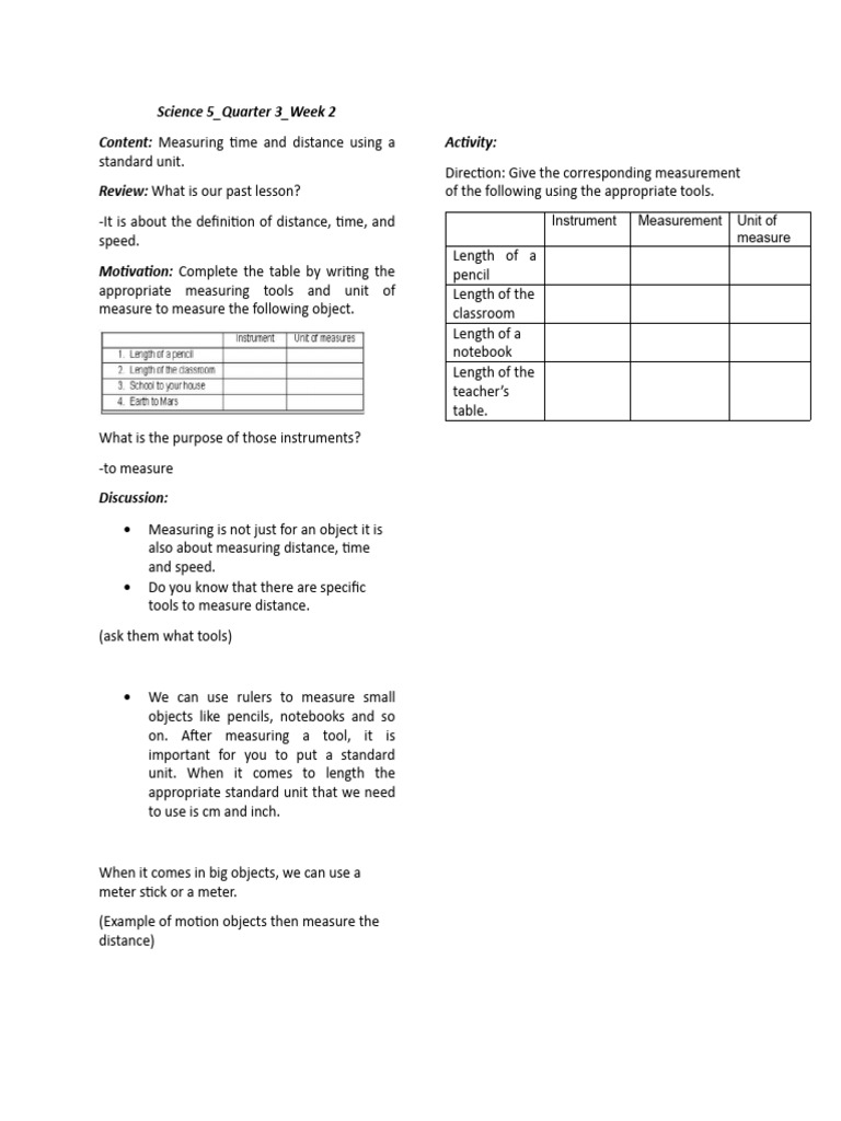 Lesson Flow For Science 5 W2 D2 | PDF
