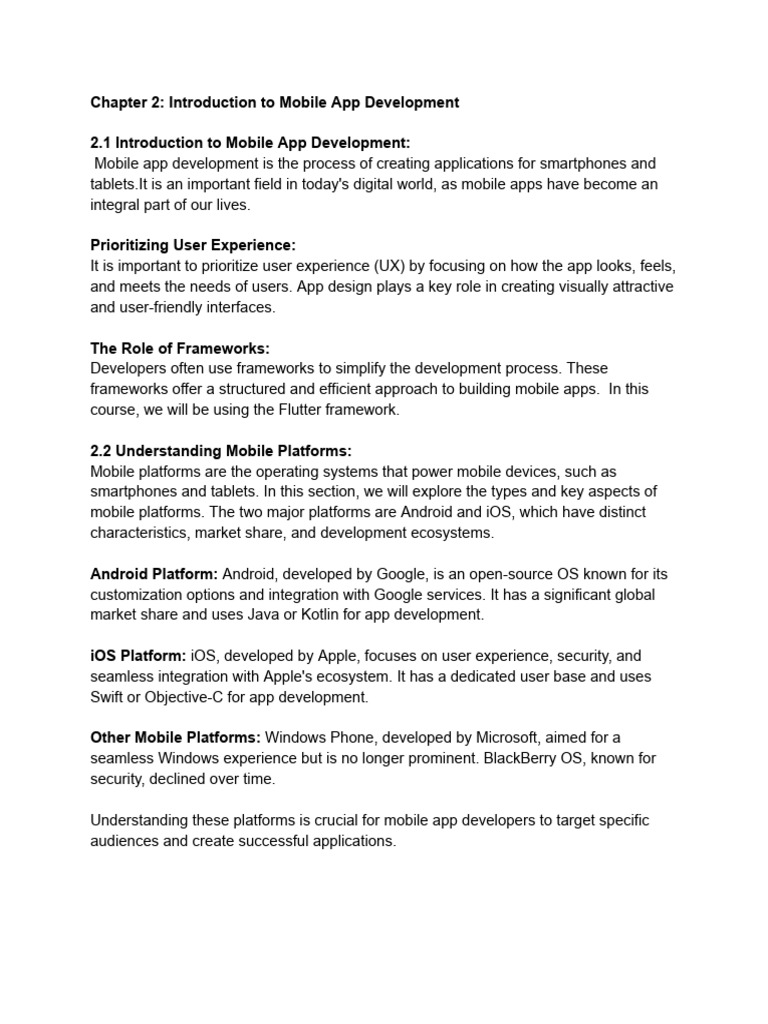 Flutter Course | PDF