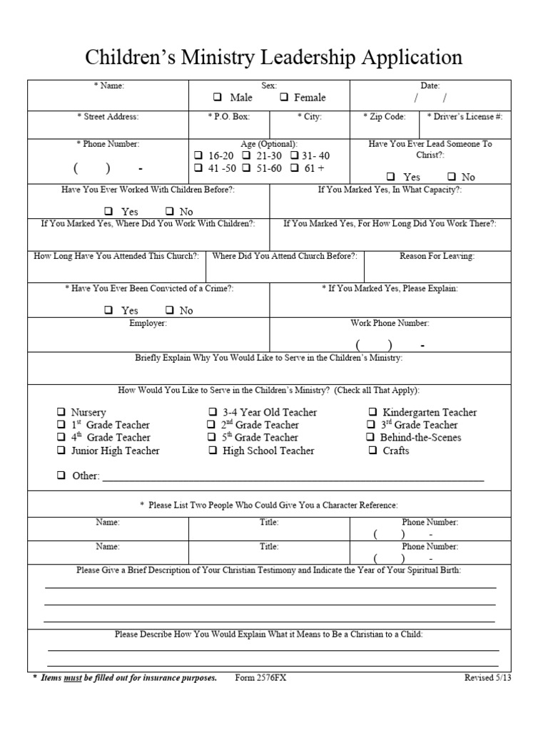 Leadership Application | PDF