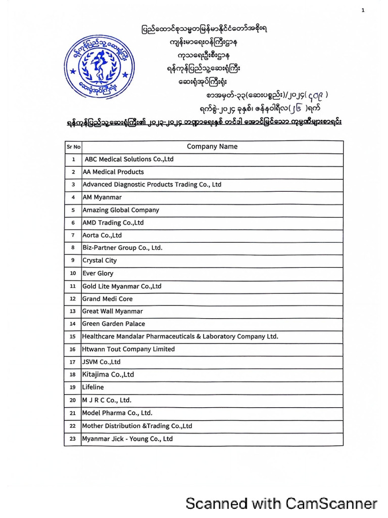 YGH Tender Result | PDF