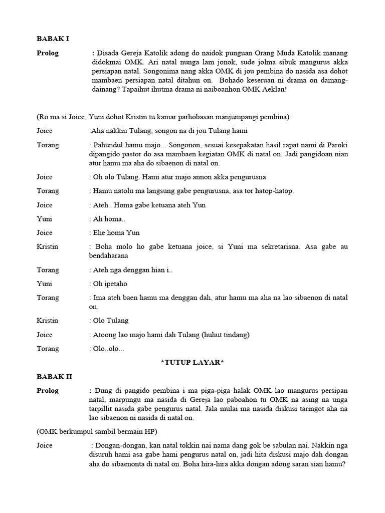 Drama Omk-1 | PDF | Agama & Spiritualitas