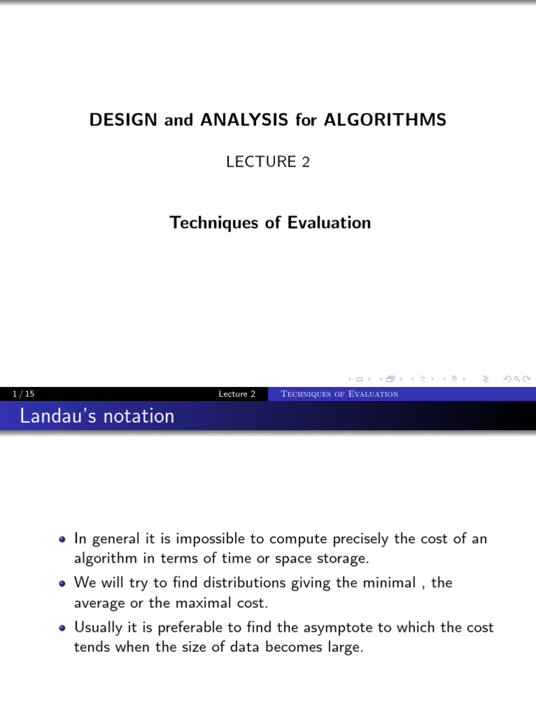 Daa21 Lect 2 | PDF | Recurrence Relation | Mathematics