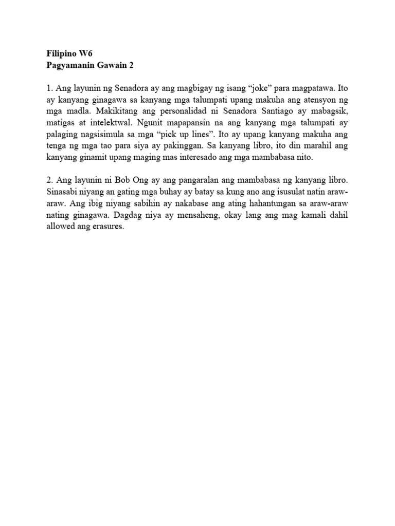 January Module Filipino | PDF