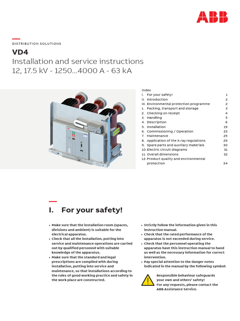 1VCD601410.R0000 - Edo-D0003080 - 6 - A4v - VD4 63 Manual | PDF
