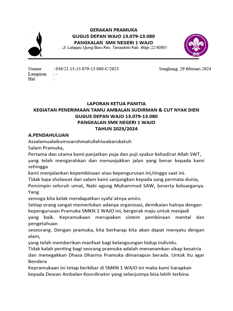 LPJ Gerakan Pramuka | PDF