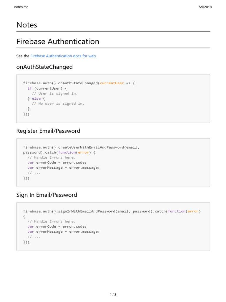 Full Stack Firebase Notes Combined 1 | PDF | Teaching Methods ...